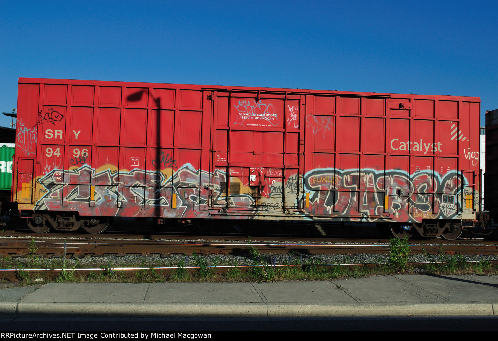 SRY 9496 50-6 ft Single Door Excess Height Boxcar